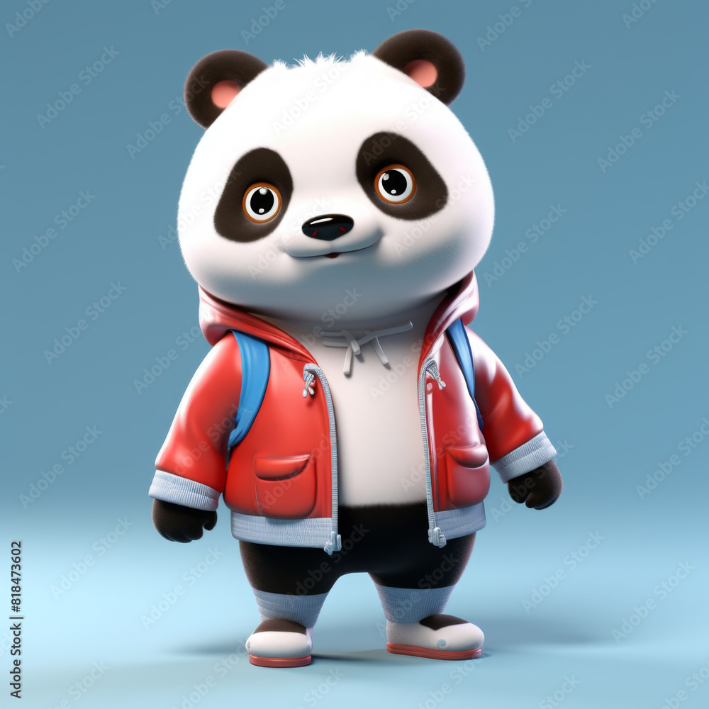 Animal Crossing of anthropomorphic panda as scientist, full body ...
