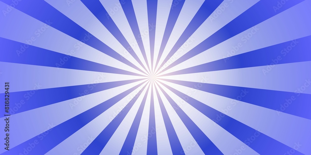 Blue Gradient Fusion White Rays Background, Radiant Sunburst Effect ...