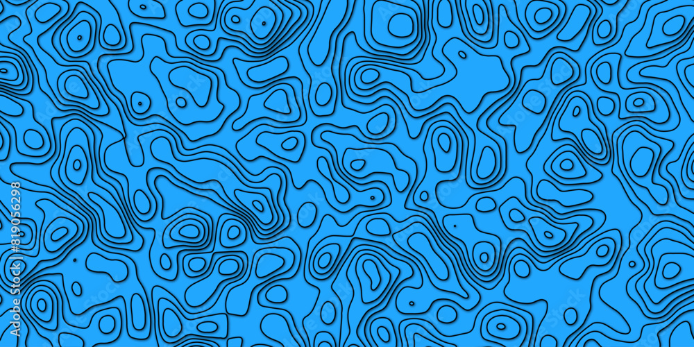 Elegant Vector Artwork Depicting a Topographic Map with Rich ...