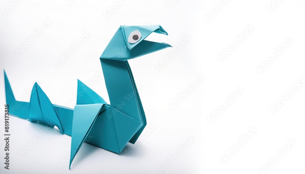 monsters cryptid mythological creature concept origami of loch ness ...