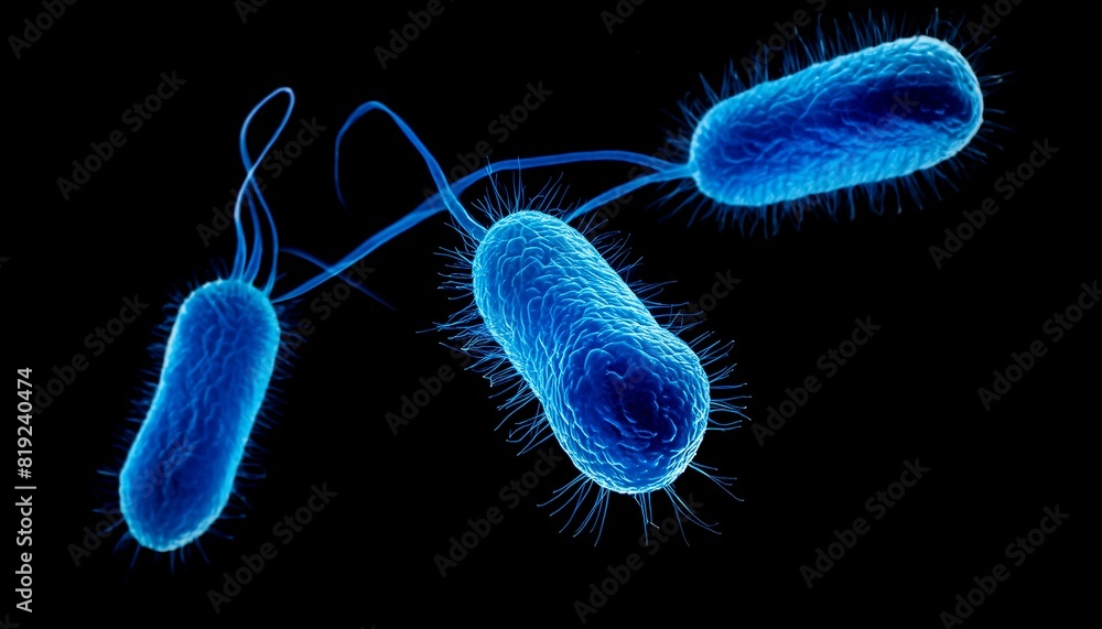 BACTÉRIAS: VISÃO AMPLIADA DE BACTÉRIAS INFECCIOSAS DO TIPOS BACILO ...