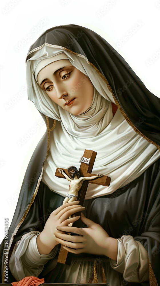 AI-Generated Image of Saint Rita of Cascia - Patroness of Impossible ...