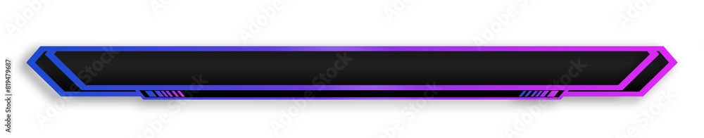 Status Bar Blue and Purple Gothic Emo Theme Overlay Template For ...