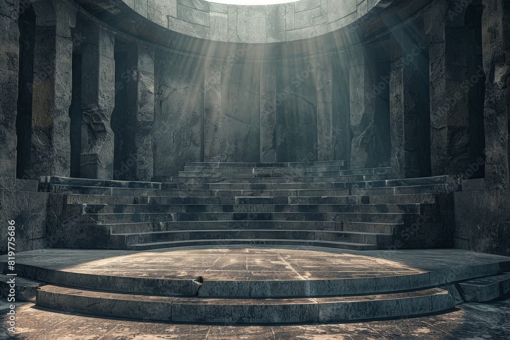 Podium in Ancient greek mythology style interior design - Ai. Beautiful ...