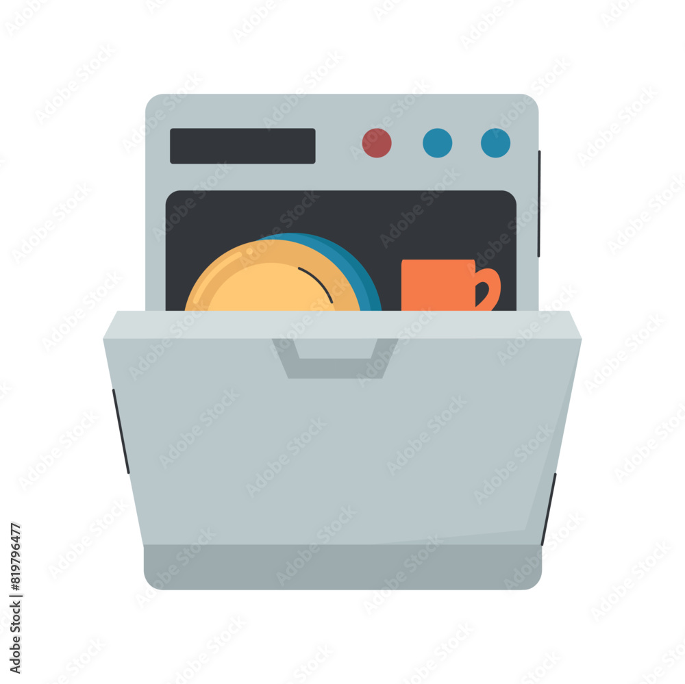 Dishwasher icon clipart avatar logotype isolated vector illustration ...