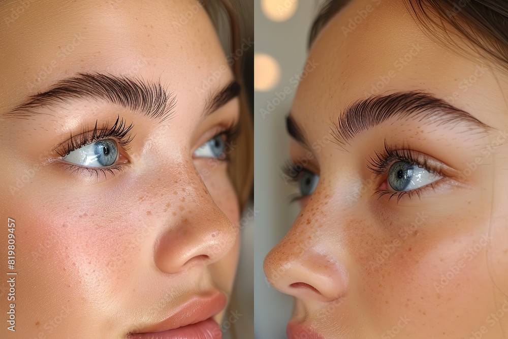 Brow Lamination Process Step-by-step images of the brow lamination ...