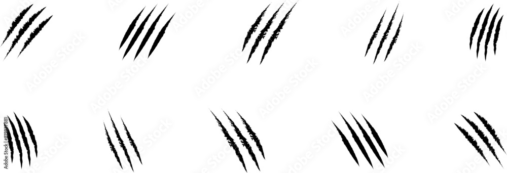 Animal Claw scratches icon vector. Vector illustration of animal claw ...