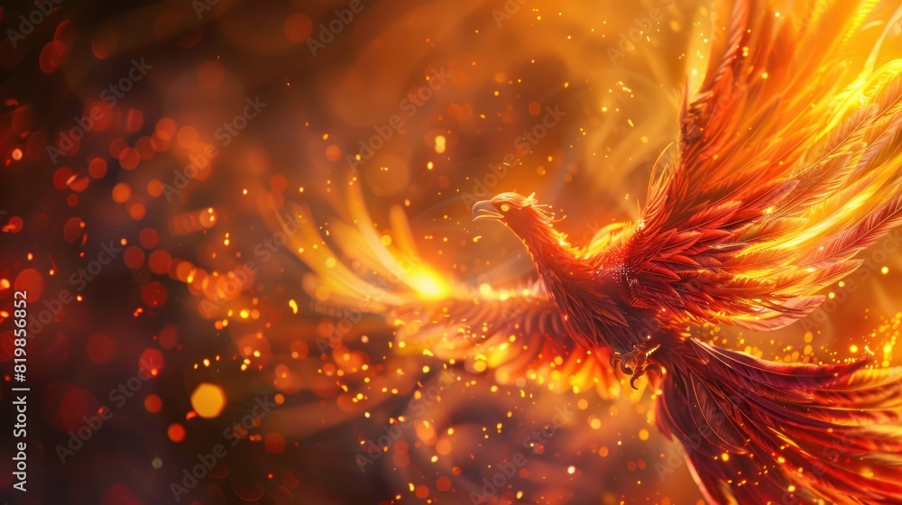 phoenix fantasy fire bird abstract fire animal eagle hawk angel wings ...