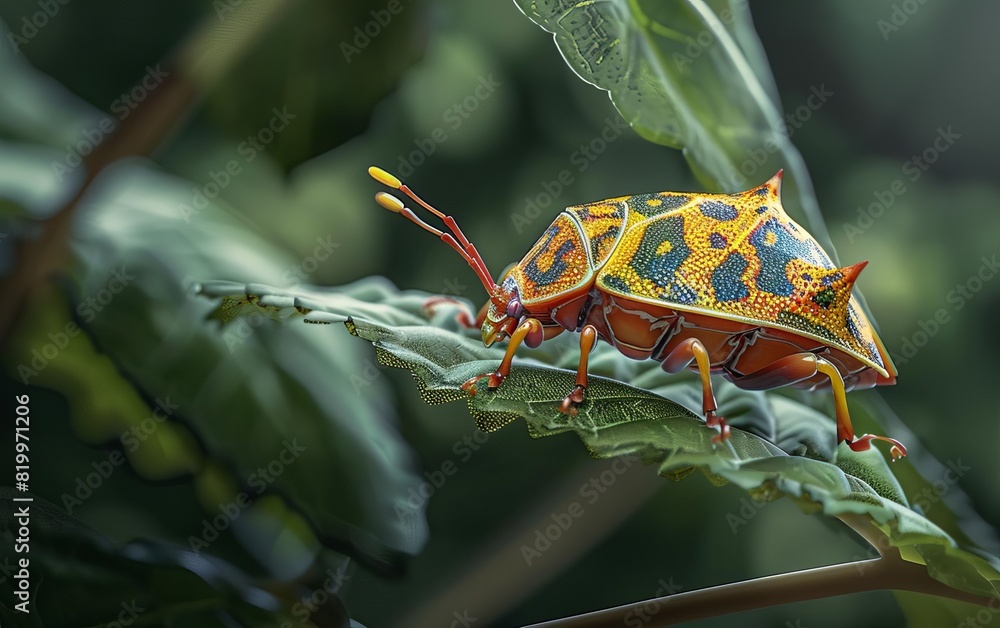 Generate a photo of the most beautiful bug you can imagine. Make it ...