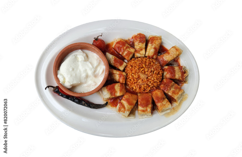 Sarma beyti kebab is a kind of kebap made from grilled spicy lamb mince ...