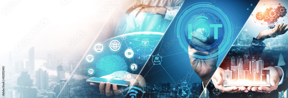 Communication technology , smart connection IOT and people network ...