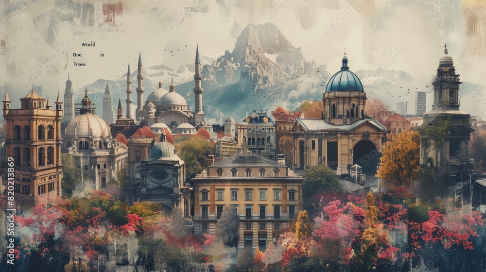 "World in One Frame": This collage combines images of different ...
