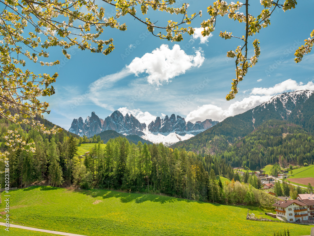 The most beautiful and famous place in the Italian Alps is the village ...