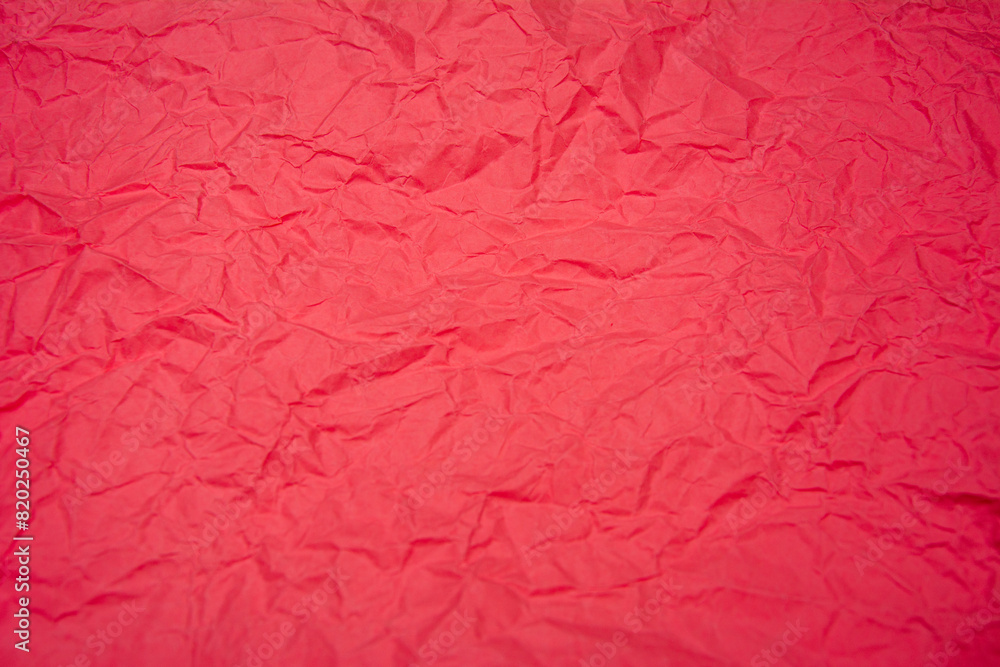Red background with dense wrinkles. Red recycled kraft paper texture as ...