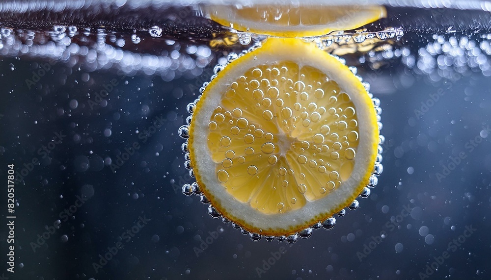 lemon Small water bubbles submerged in water, wallpaper texture ...