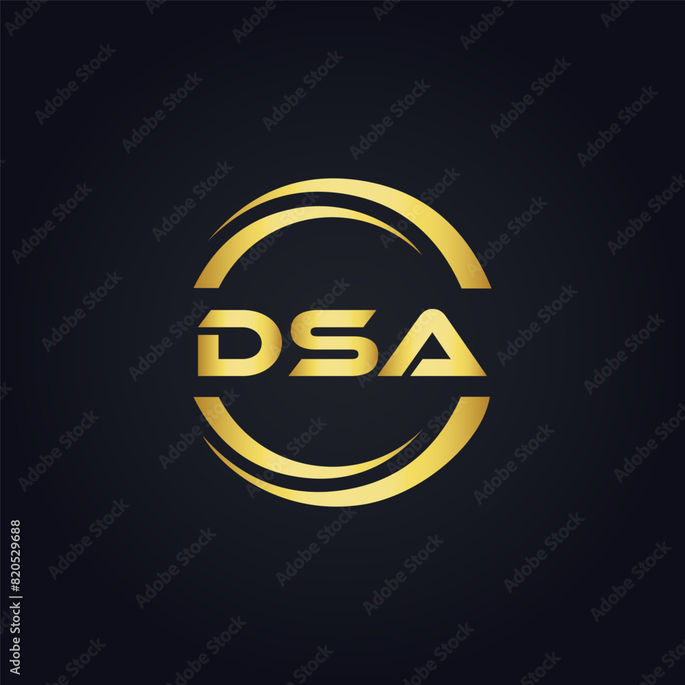 DSA logo. D S A design. White DSA letter. DSA, D S A letter logo design ...