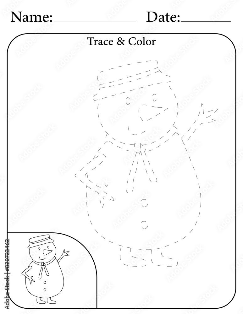 Snowman Printable Activity Page for Kids. Educational Resources for ...