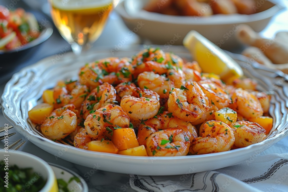 Fritto Misto: A plate of mixed fried seafood and vegetables, with a ...