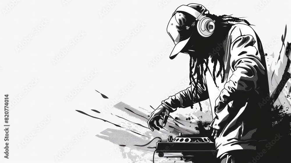 One rappers, rasta dj, graffer, bboy, old school hip hop, rap attack ...