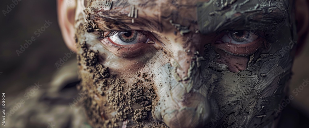 Through The Artistry Of Ai, A Haunting Close-Up Portrait Unveils The ...