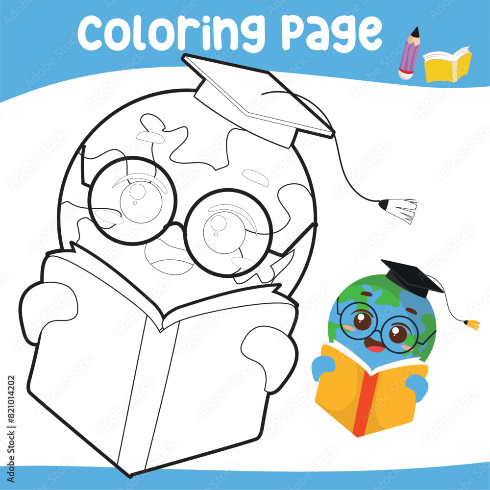 Coloring worksheet page. Educational printable coloring worksheet ...