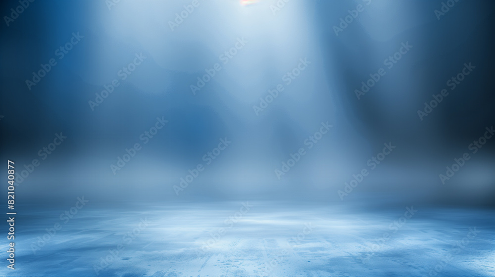 perspective floor backdrop blue room studio with light blue gradient ...