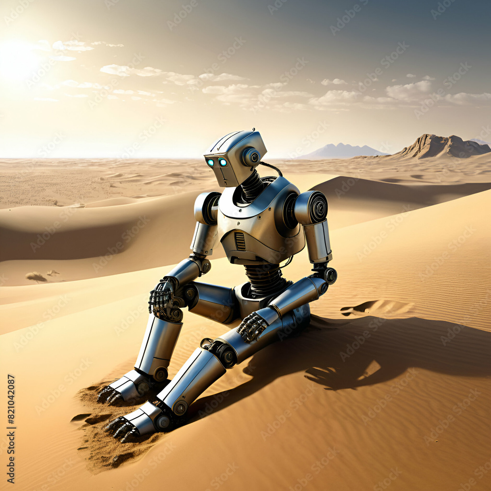 Explore Futuristic Solitude: High-Resolution Adobe Stock Photo of a ...