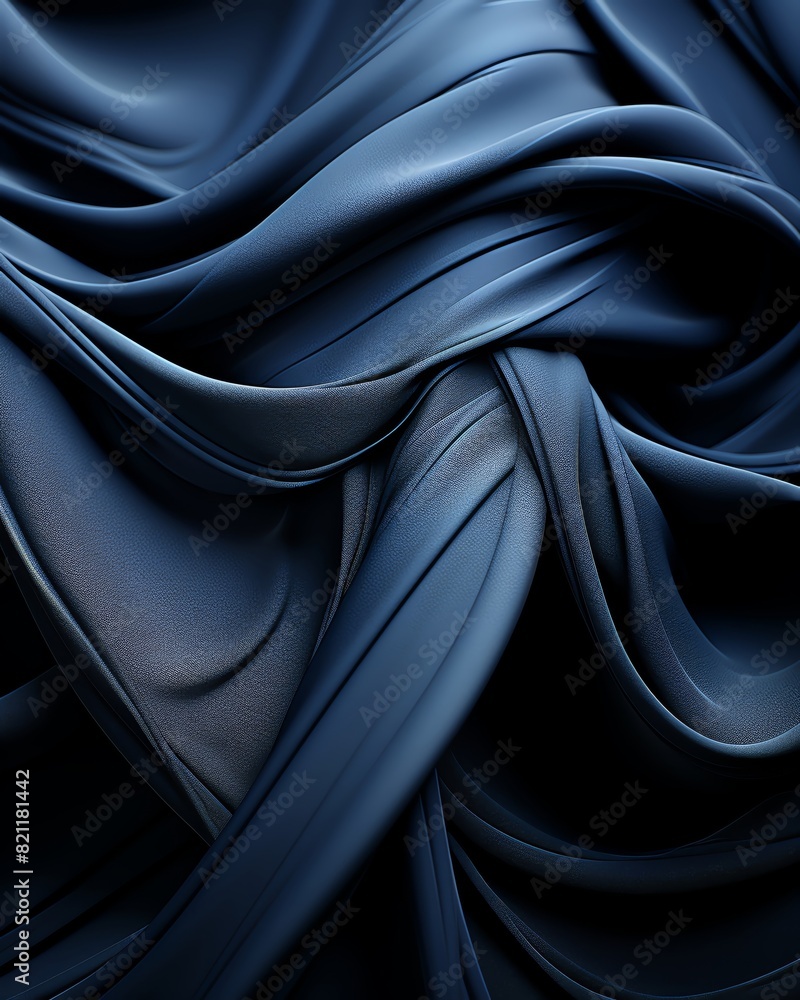 Nano-engineered carbon fibers, close-up minimal digital painting ...