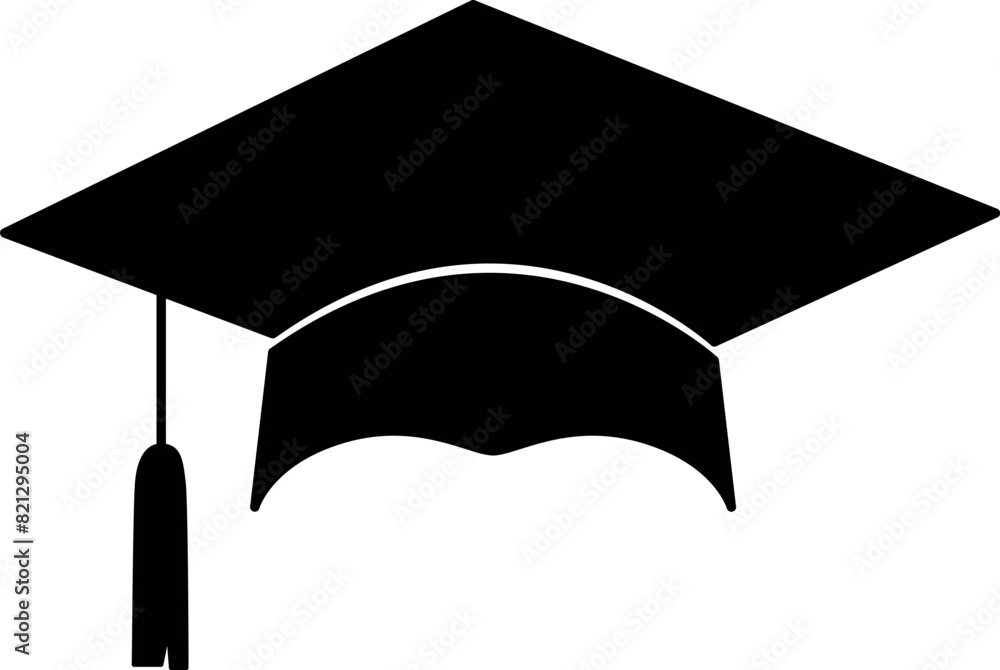 Graduation Cap SVG Cut File for Cricut and Silhouette, EPS Vector, DXF ...