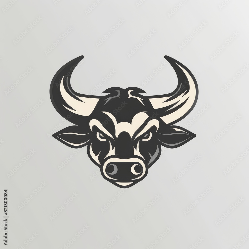 Mascot logo, clean logo, white background, simple clean logo ...