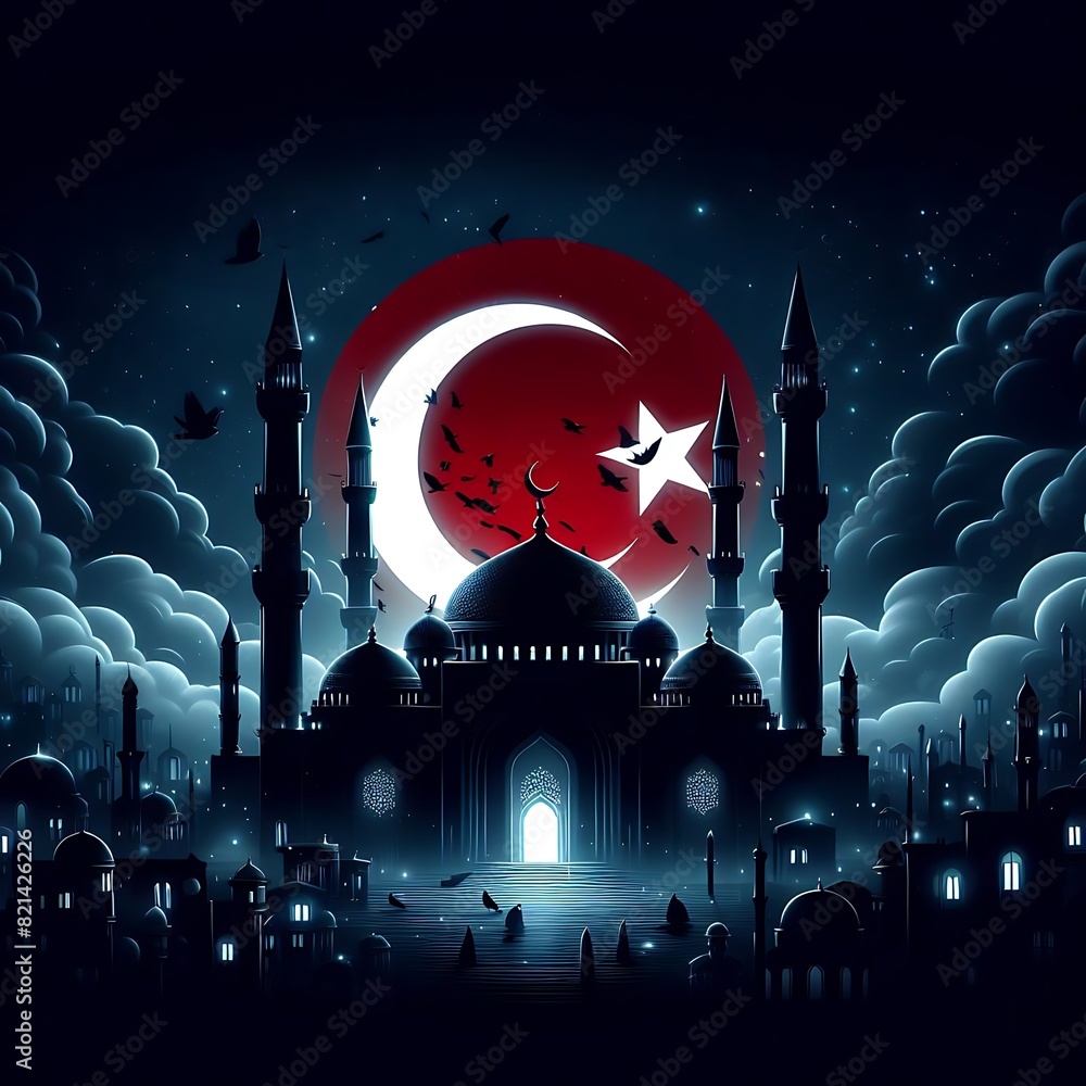 arabic, ornament, eid, calligraphy, background, mubarak, bayram ...