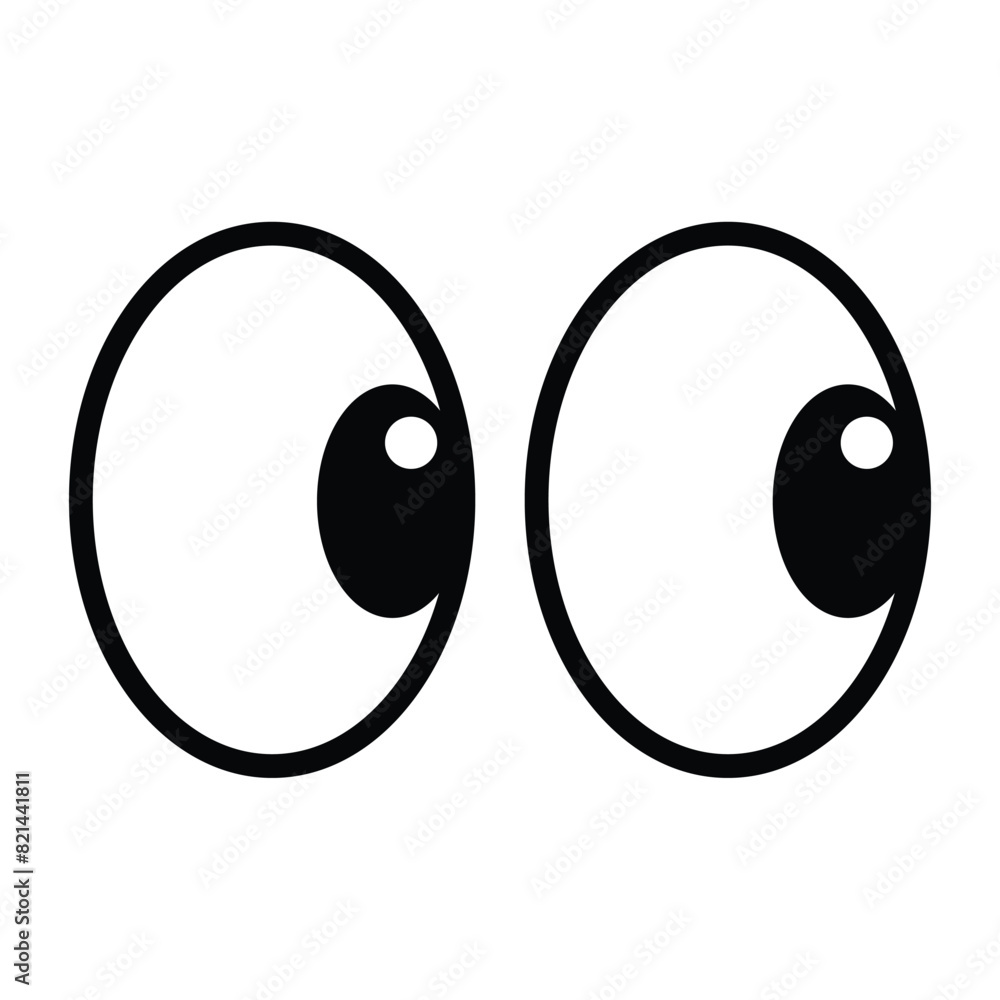 Set of cartoon eyes icon collection. Vector Illustration. Stock Vector ...