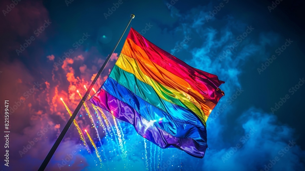 LGBTQ athletes at Gay Games closing ceremony, pride flag parade ...