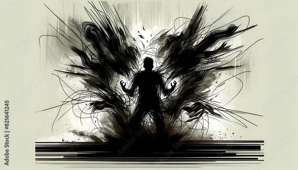 Emotions digital illustration vector art anger fury frustration ...
