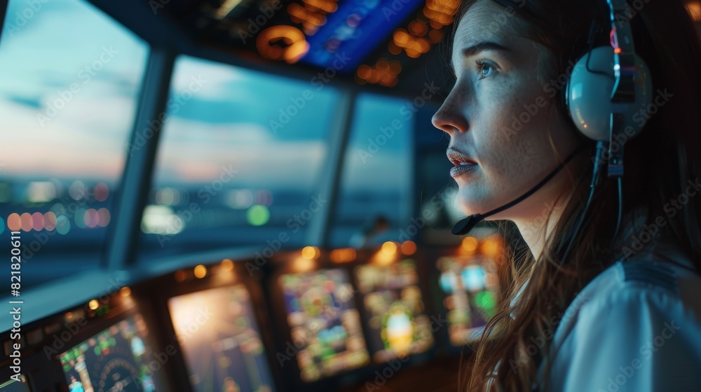 There are multiple displays of desktop computers with navigation ...