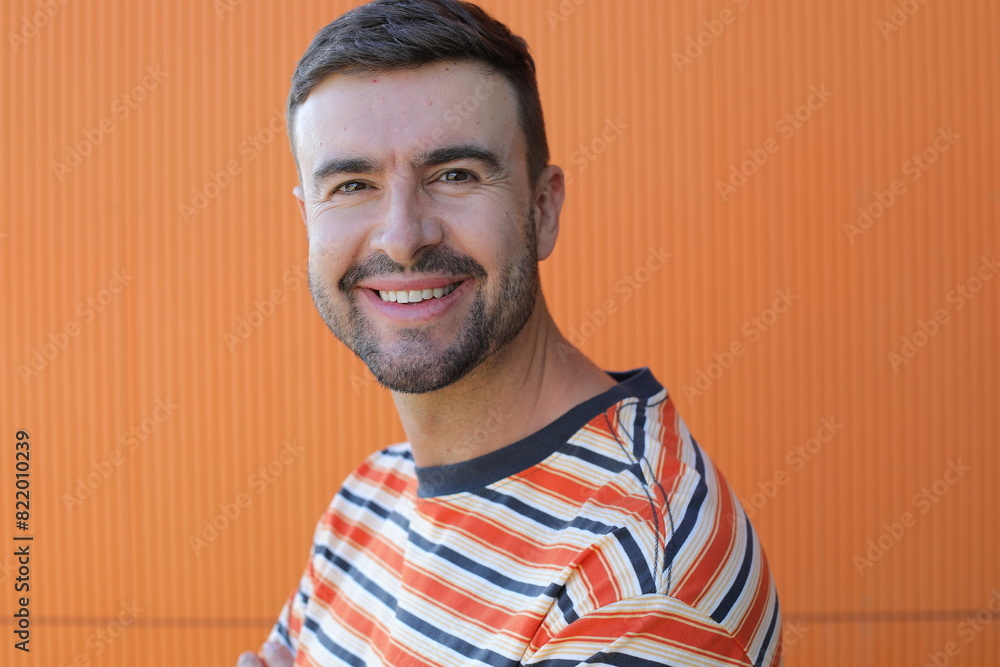 Good looking man with a beard Stock Photo | Adobe Stock