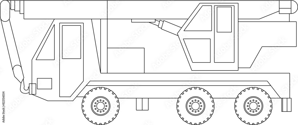 Vector de Stock vector illustration sketch design drawing of heavy ...