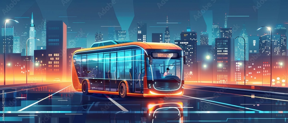 Autonomous electric bus in a smart city, sustainable public transport ...