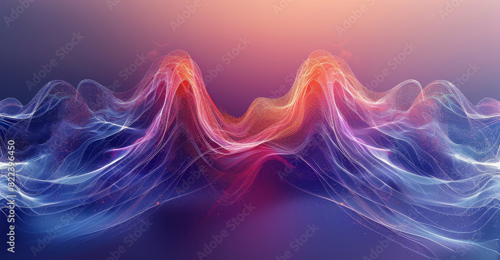 Design a vector artwork showcasing the movement and energy of sound ...