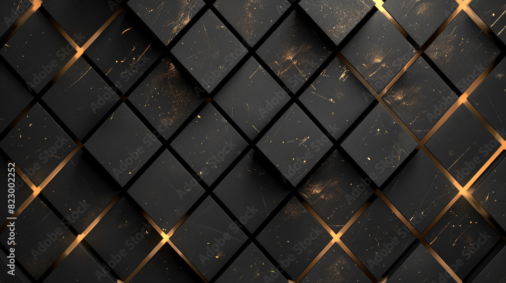 Modern black square tech corporate abstract technology background ...