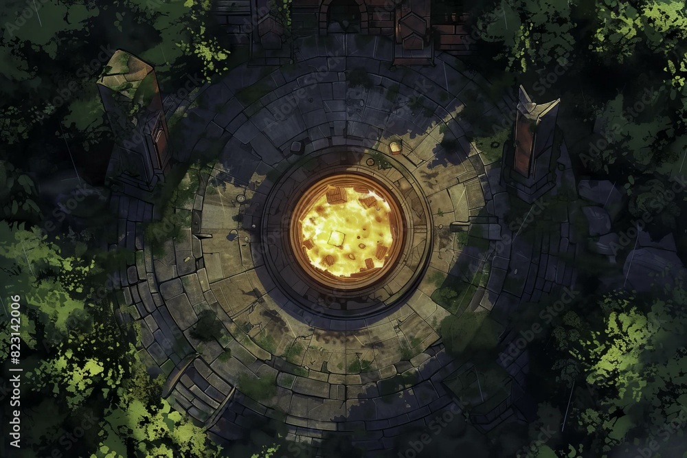 Ilustración de Stock DnD Battlemap Demon Altar Battlemap - Sinister ...