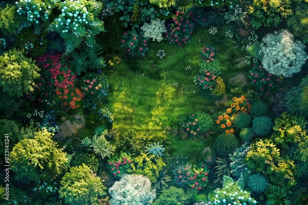 DnD Battlemap Enchanted Meadow Battle Map: Lush fantasy terrain for ...