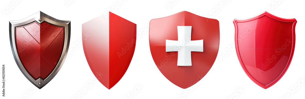 Red shield png on transparent background Stock Photo | Adobe Stock