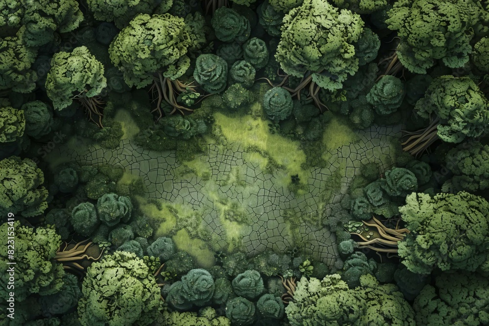 DnD Battlemap Phantom Woods Battlemap - A detailed battle map for a ...