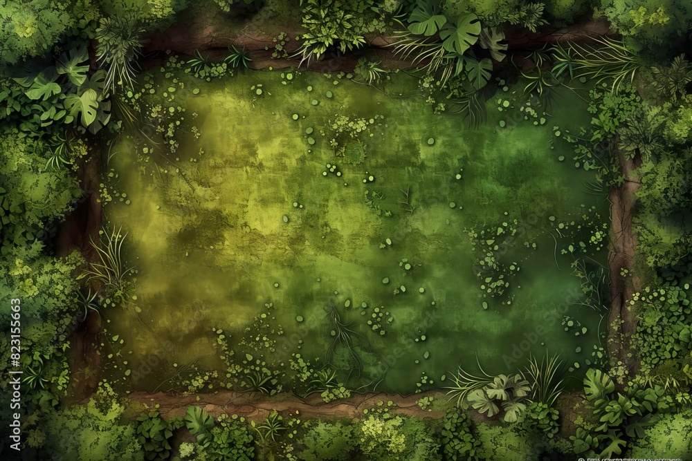 Ilustración de Stock DnD Battlemap Toxic Bog Battle Map: Eerie and ...