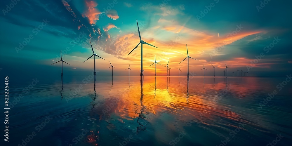 Windmill diagram illustrates how currents generate green energy future ...