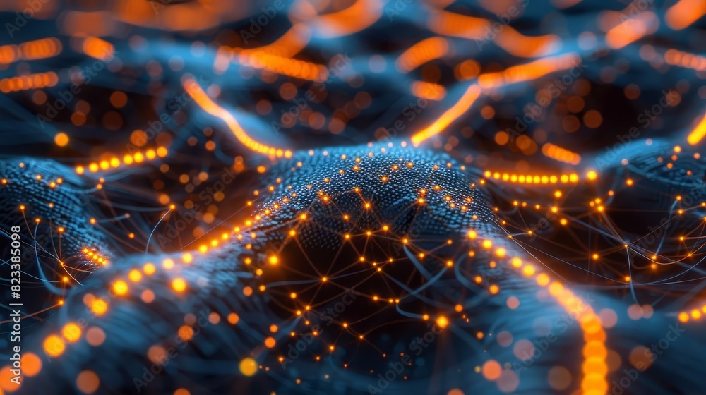 Depict a neural network analyzing images and identifying objects, with labeled outputs ...