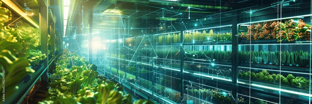 The digitalization of the AI-controlled hydroponics system with stats ...