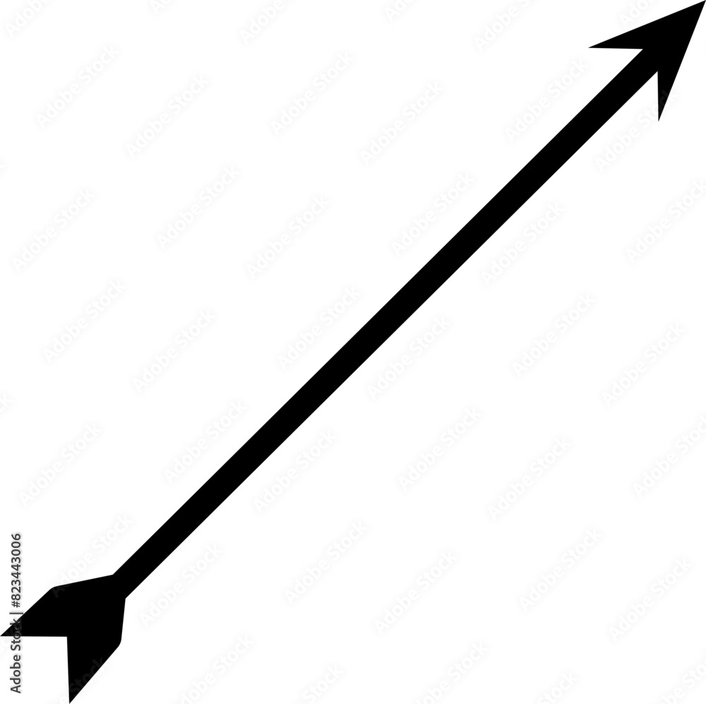 Vintage monochrome arrows with feathers isolated on transparent ...