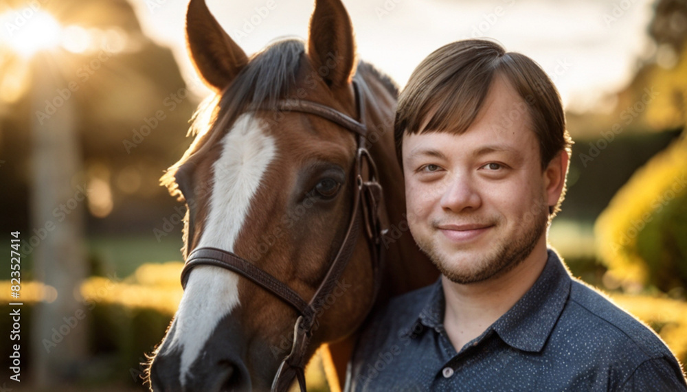 Heartwarming bond between young man with Down syndrome and horse ...